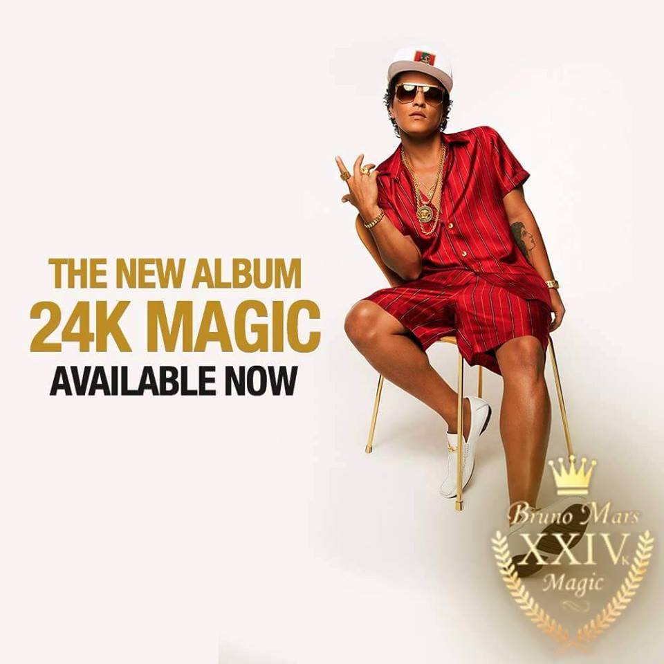 Bruno Mars, album: 24K Magic | Mes rendez-vous