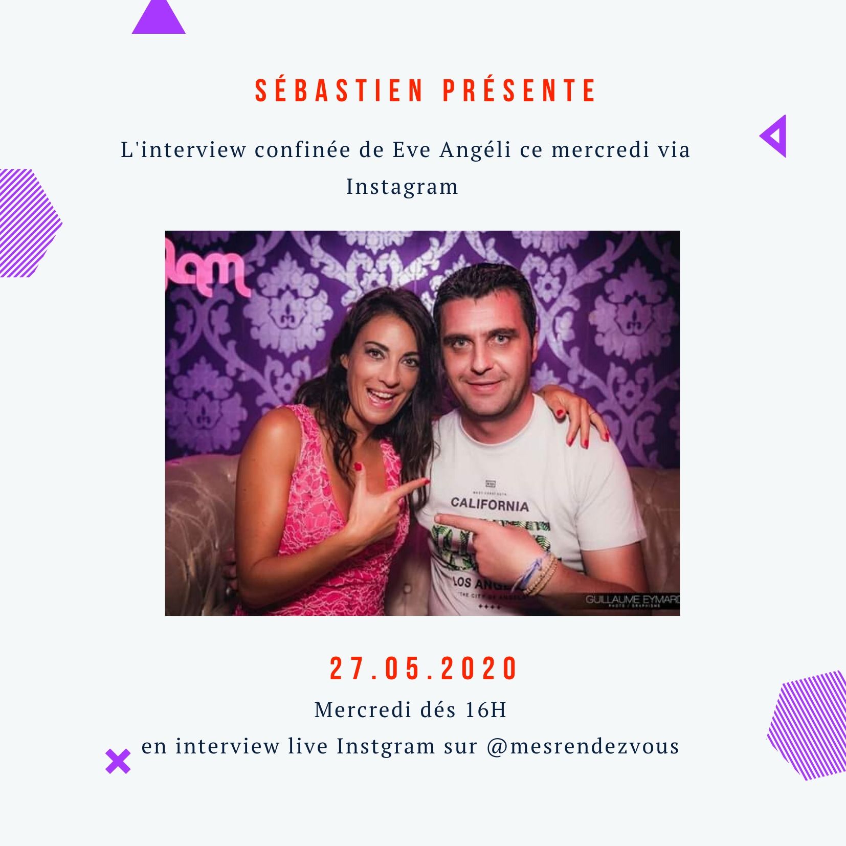 Interview via instagram avec Eve Angeli pendant le confinement ...